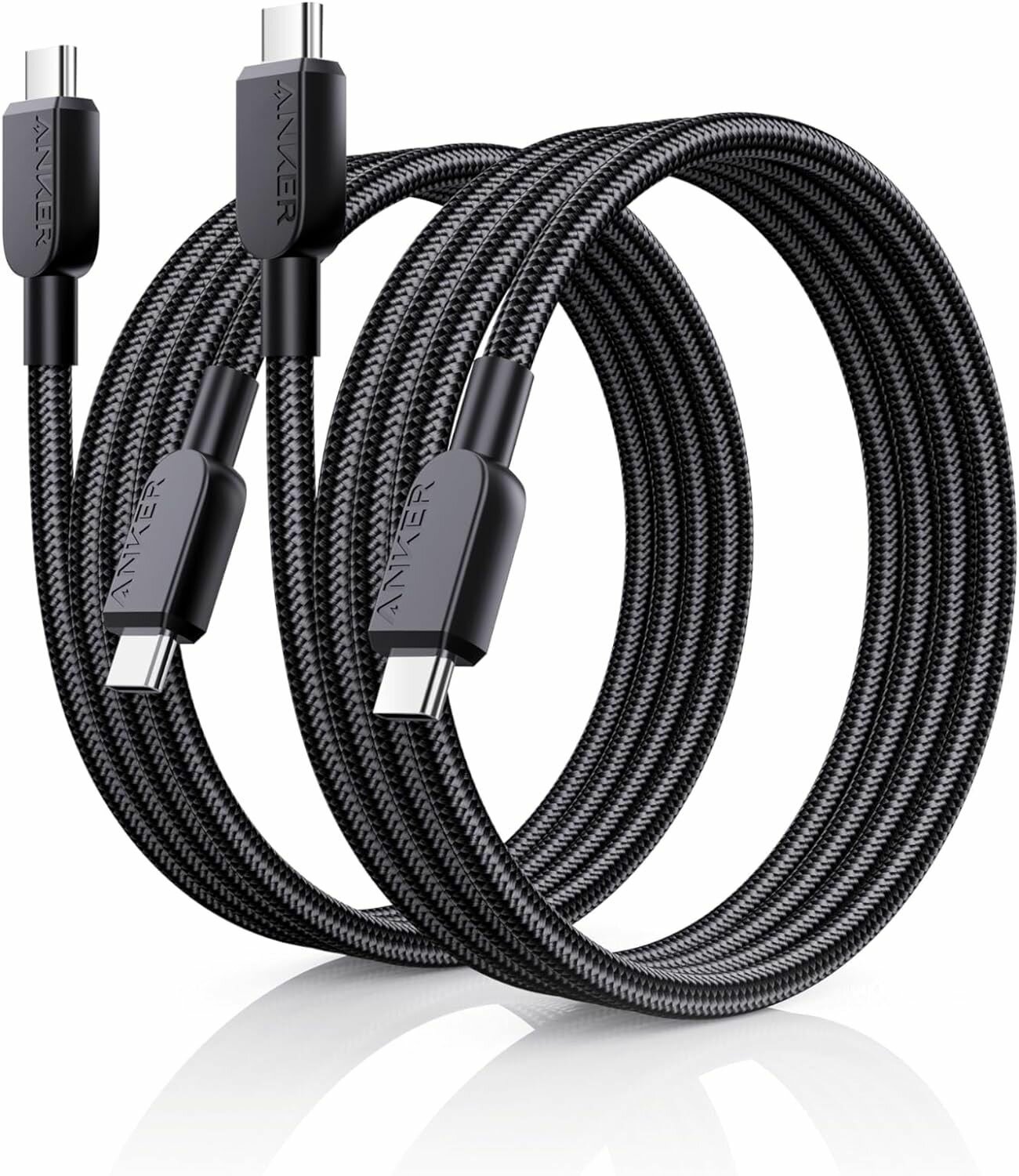 Кабель для зарядки ANKER USB-C to USB-C Cable Nylon 240W, 0.9m - Black