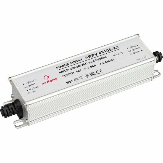 Блок питания Arlight ARPV-48100-A1 48V 100W 67 IP 034685