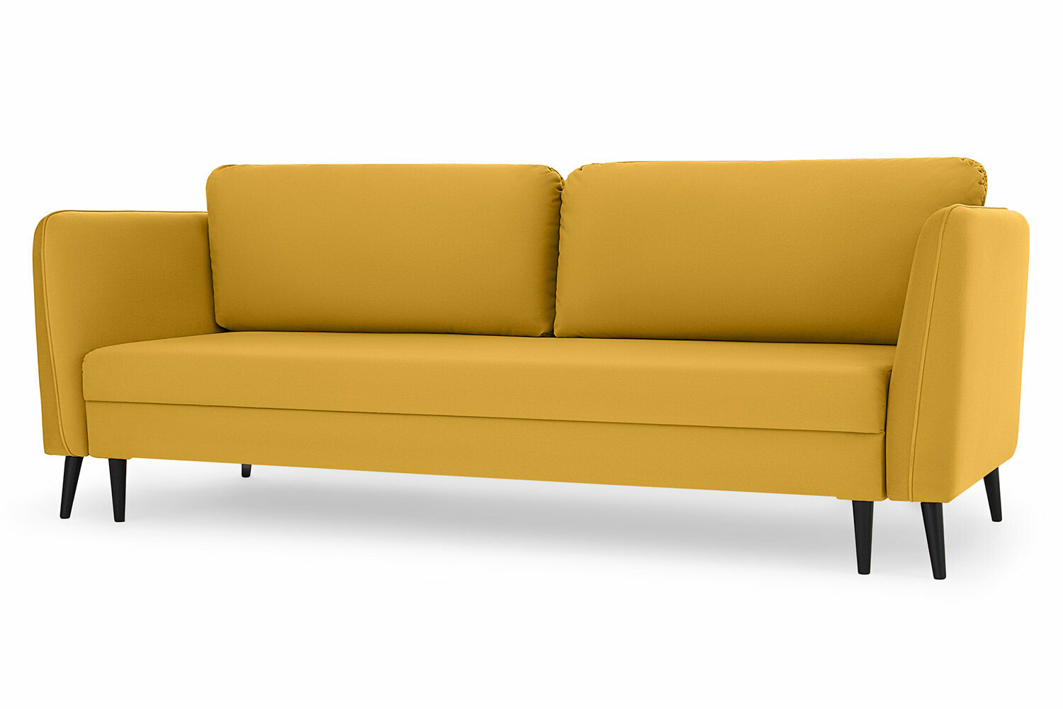 Диван-кровать SCANDICA Аликанте, велюр, 233х88х98, прямой, цвет горчичный