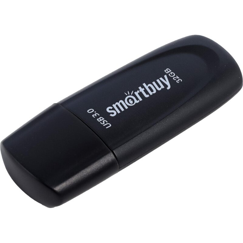 Флешка SmartBuy "Scout", UFD 3.0, 3.1, 32 Гб, черная (SB032GB3SCK)