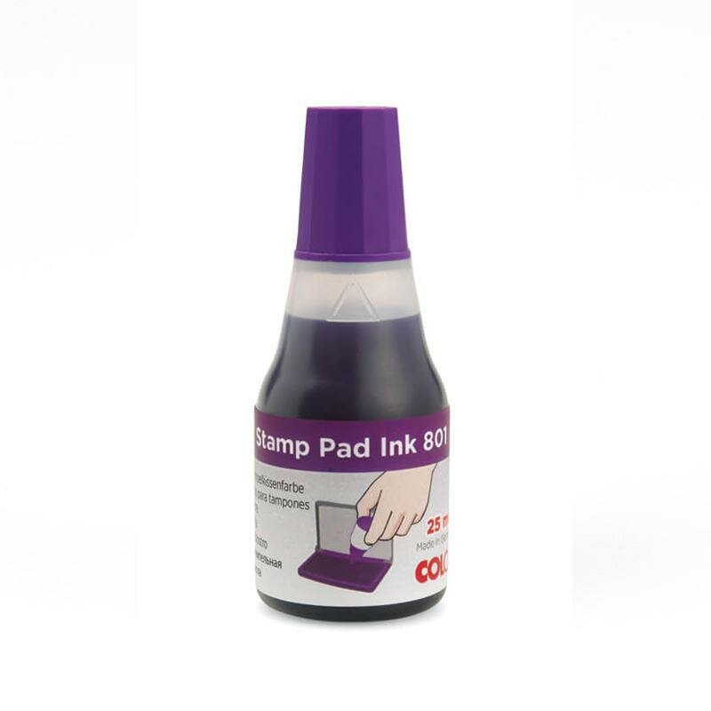 №801 COLOP Штемпельная краска фиолетового цвета для нанесения на бумагу