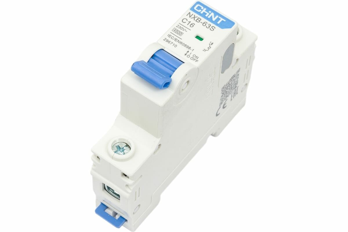 CHINT модульный автоматический выключатель 1п C 16A 4.5kA NXB-63S(R) 296710 DIN-rail