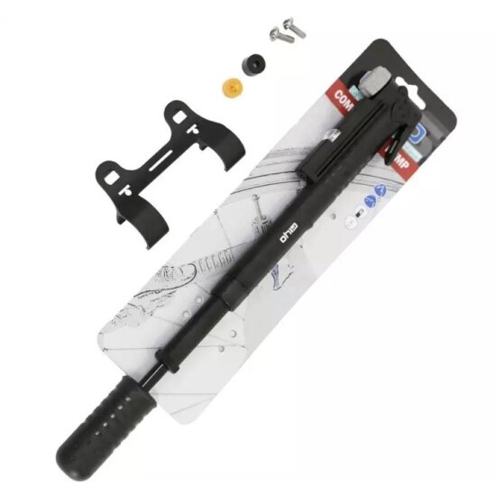 Насос Giyo 6-190166 GP-66 пластиковый телескопический, с манометром, универсальн. гол-ка, 100PSI