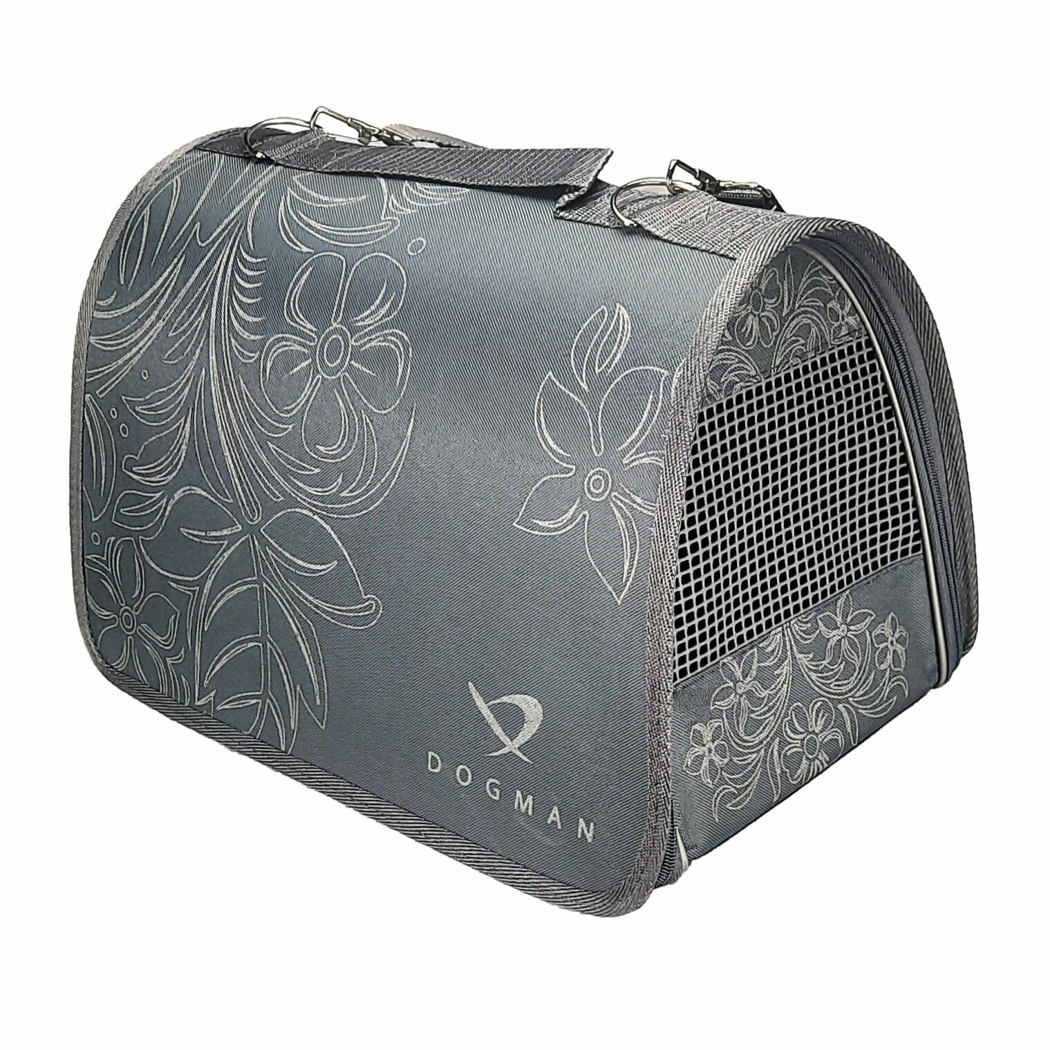Переноска сумка DOGMAN Лира №3 для кошек и мелких пород собак, Серый, 43х27х27см