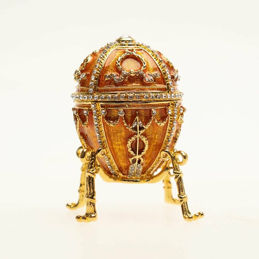 Шкатулка "Яйцо с цветами" в стиле "Фаберже"