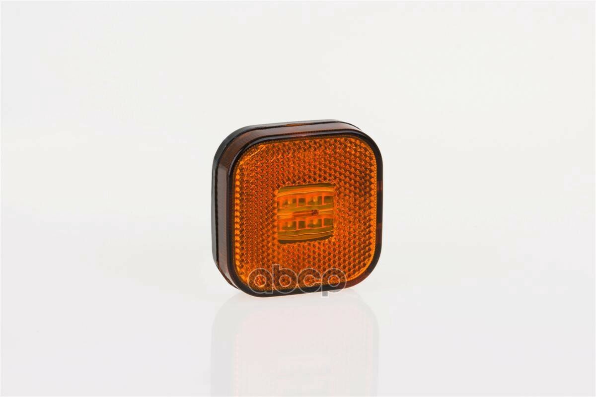 Фонарь габаритный квадратный жёлтый LED 12-24В MAN (TGA) (62x62x27 / расст меж креп болтами 25) (кабель 2x0,75 mm кв.) Fristo.