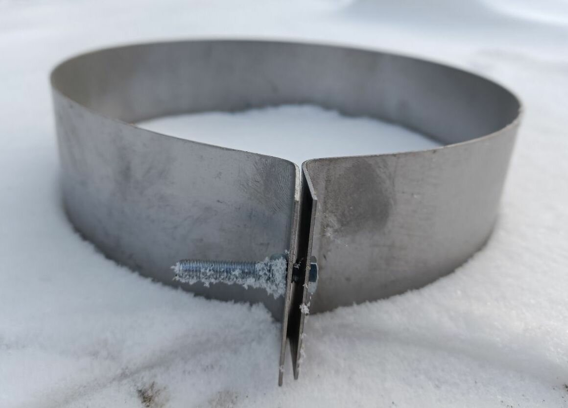 Хомут нерж. 1мм д.220