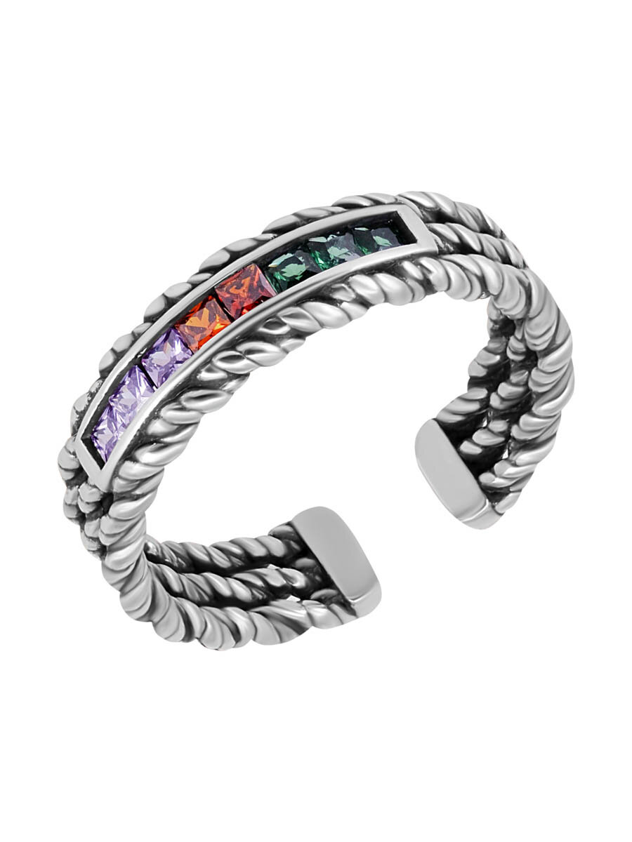 Кольцо помолвочное, фианит