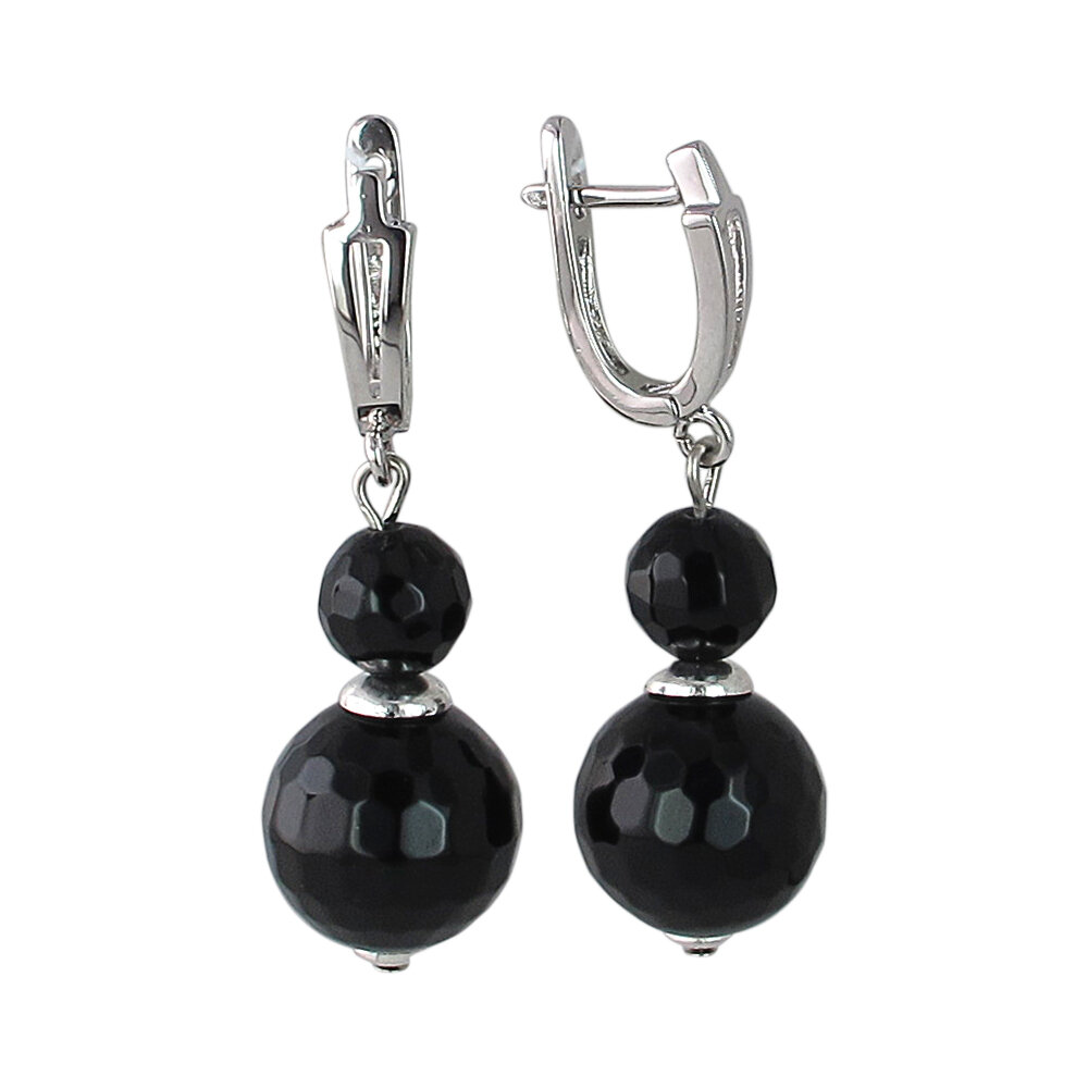 Серьги с подвесками Эстет, агат