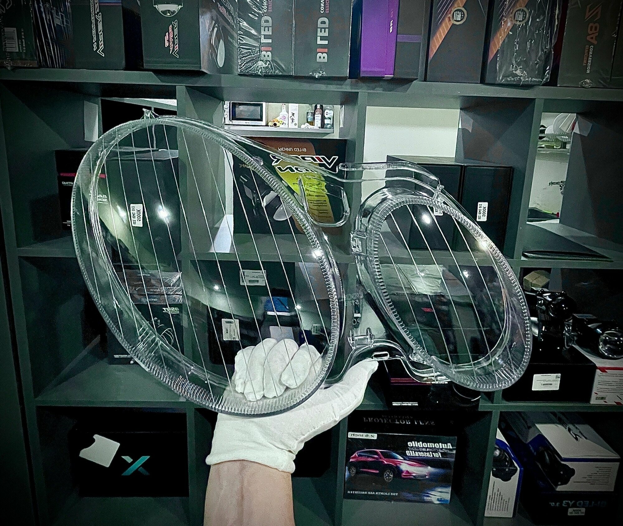 Стекло фары для Mercedes-Benz E-Класс W211 2002 - 2001 (правое)