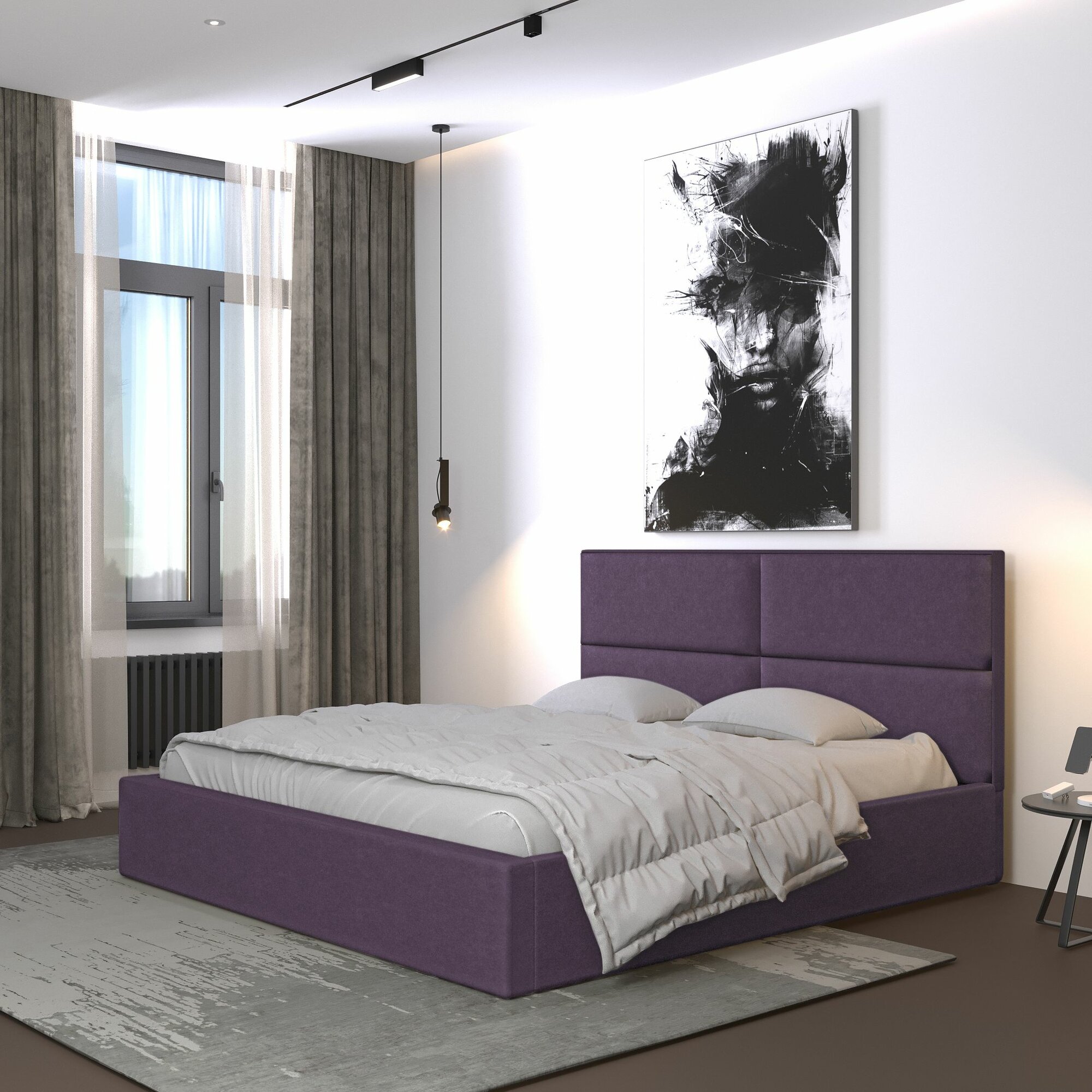 Двуспальная кровать 160х200 Палермо (2024) с подъёмным механизмом, фабрика Микс-Интерьер (Россия)