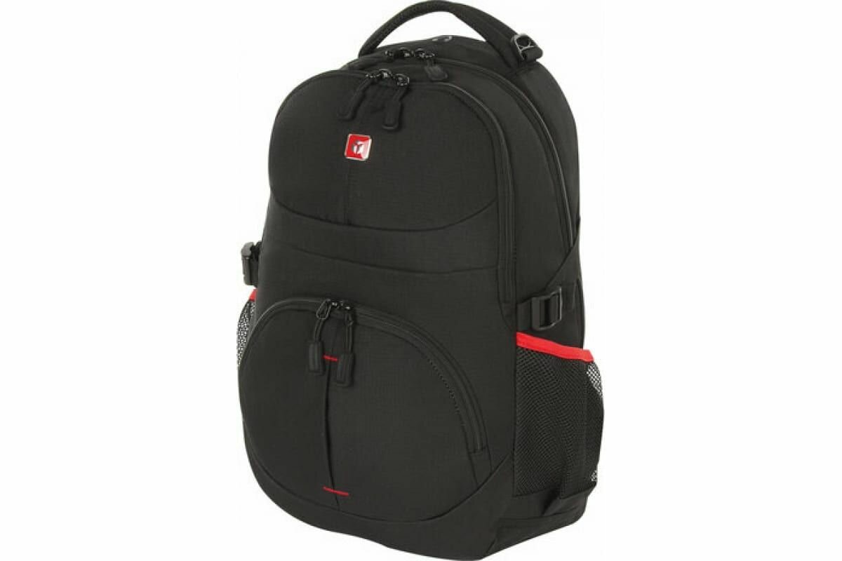 Универсальный рюкзак GERMANIUM S-06 уплотненная спинка, облегченный, черный, 46х32х15 см, 226953