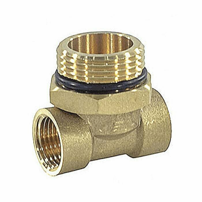 Тройник коллекторный латунь 1"х1/2"х1/2" Апогей 340001