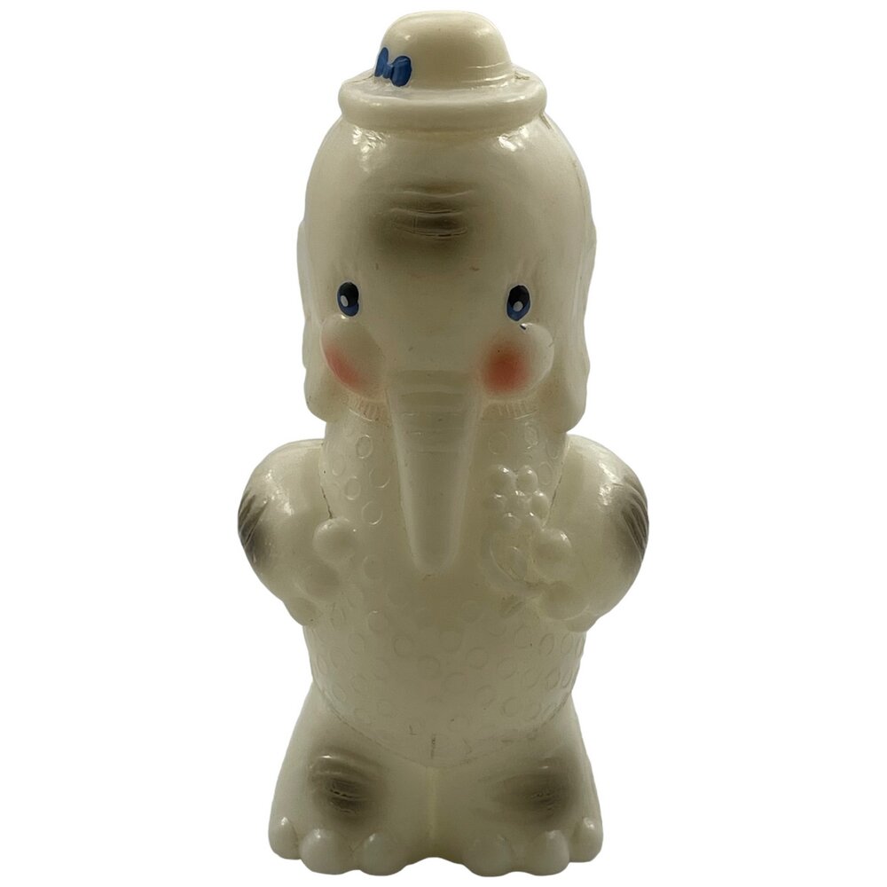 Пластиковая игрушка "Слоник в шляпе" 1970-1980 гг. СССР