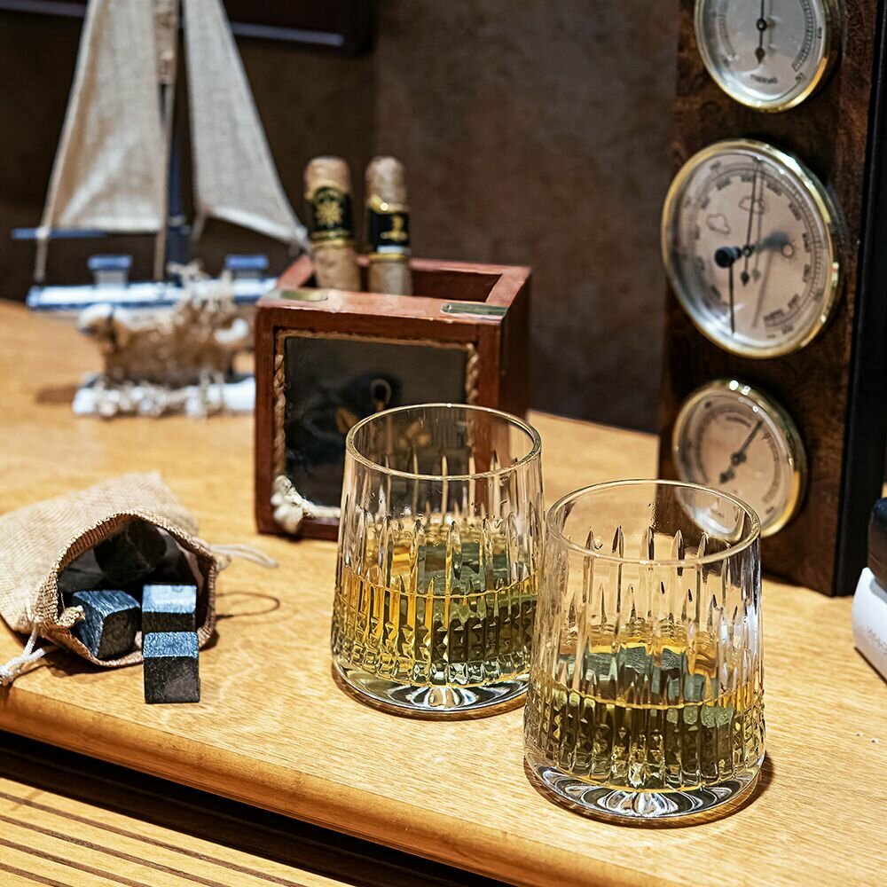 Хрустальные стаканы для воды, сока, напитков, виски 250 мл. набор 6 шт. Неман 1000/206, 11603/250гр