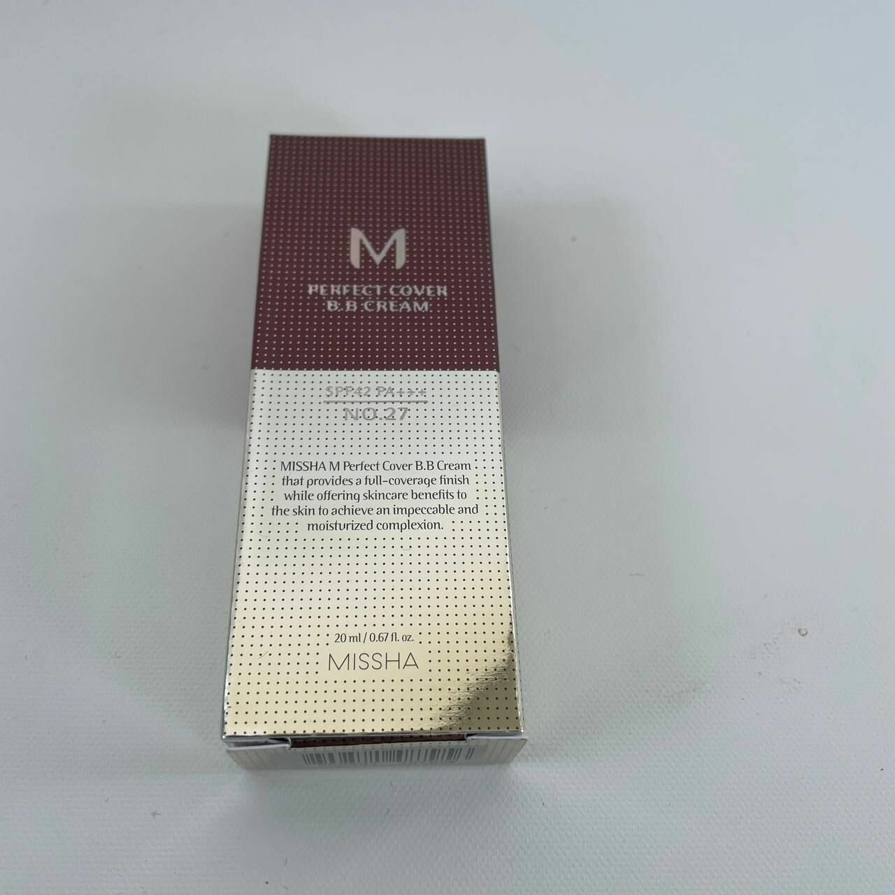 MISSHA Тональный BB крем для лица M Perfect Cover BB Cream SPF42/PA+++ (No.27), 20мл