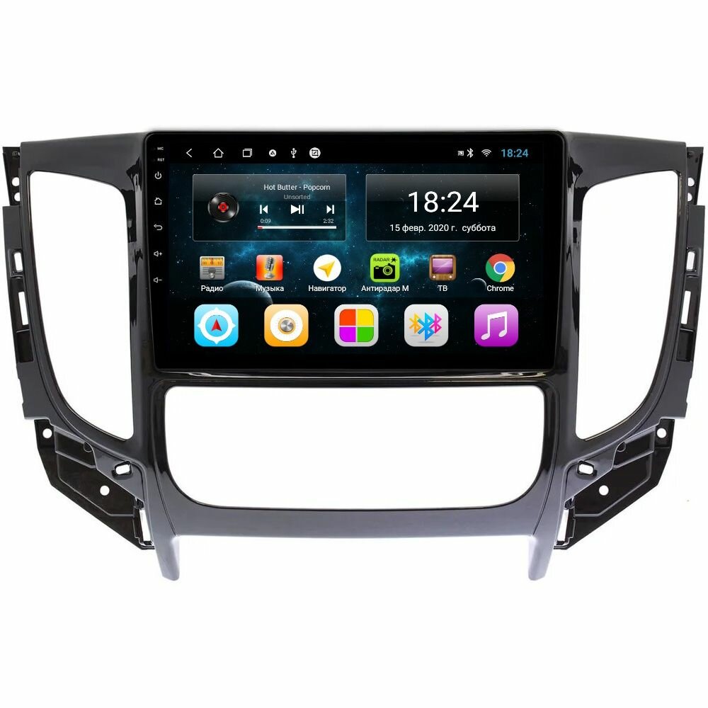 Магнитола CRS-300 Mitsubishi Pajero Sport 3 2015-2021 (для авто с МКПП), L200 V 2014-2020 - Android 13 - DSP 18 полос