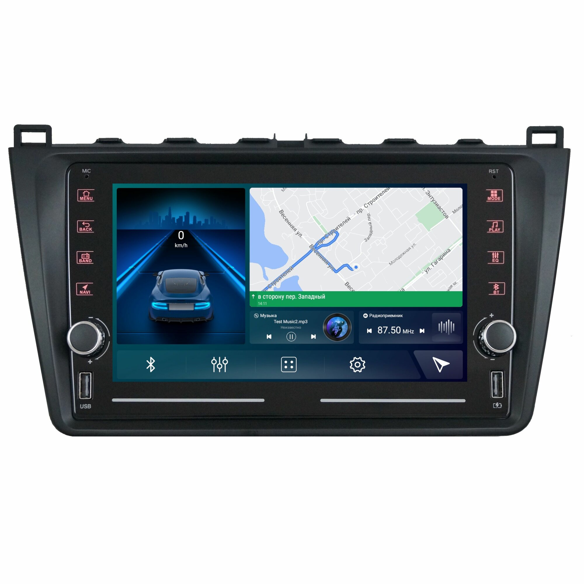 Магнитола R320 Mazda 6 GH 2008-2012 с Android 13, 4/64Gb память, 8 ядерный процессор, Carplay, DSP, 4G модем (Sim)