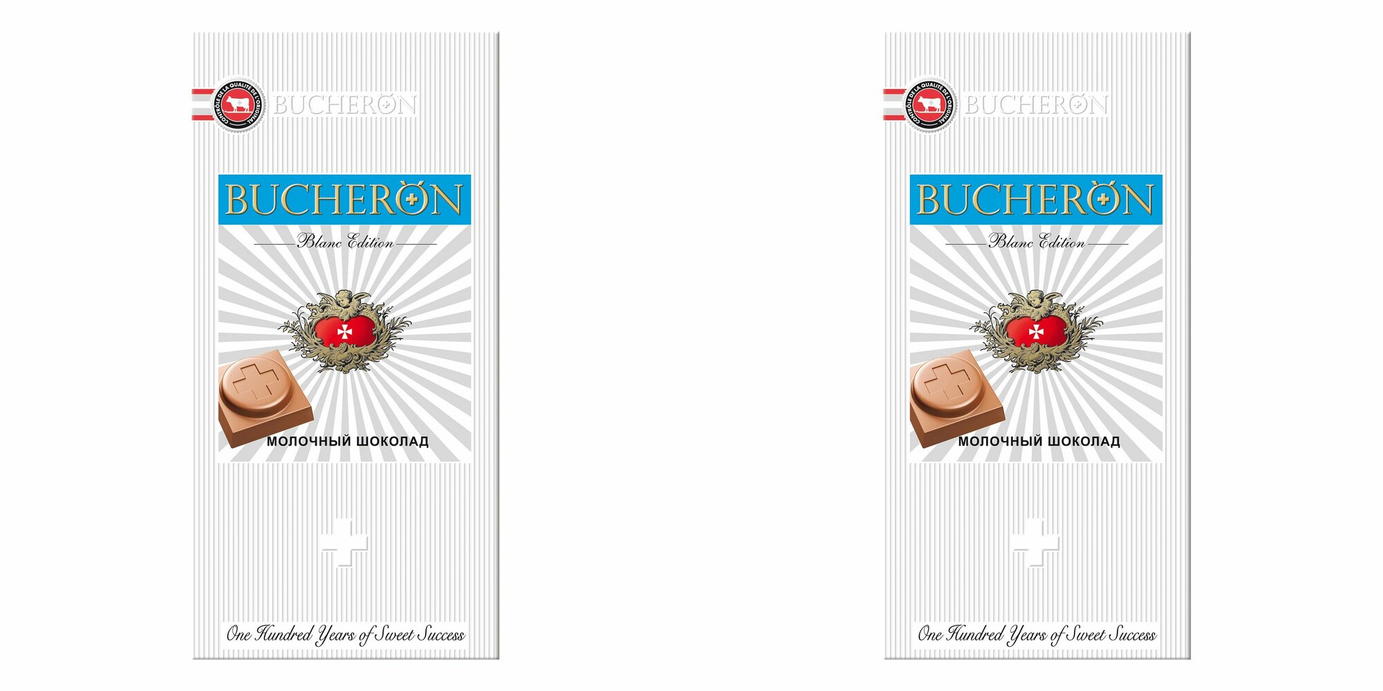 Bucheron Шоколад молочный Blanc Edition, 85 г, 2 шт
