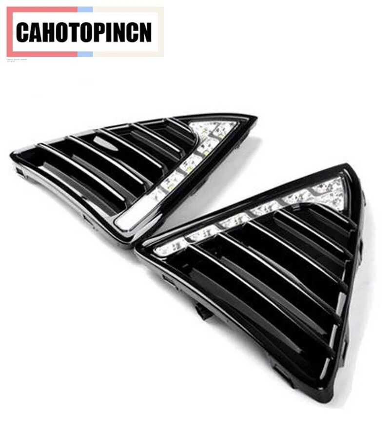 Автомобиль стайлинг DRL Для Ford Focus 3 2012 2013 2014 Дневные Ходовые Огни Противотуманные фары крышка белый Дневной Свет