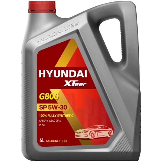 Моторное масло Hyundai Xteer Gasoline Ultra Protection 5W-30 синтетическое 6 л