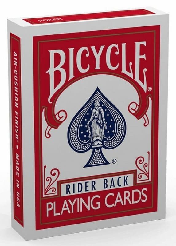 Настольная игра Нескучные игры Игральные карты Bicycle 54 (Rider back core) (Original USA), красная рубашка