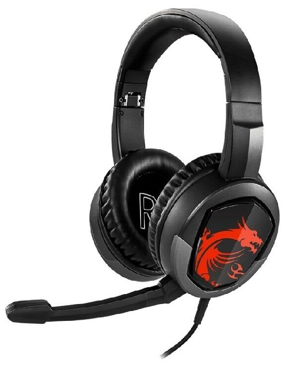 Компьютерная гарнитура MSI Immerse GH30, черный