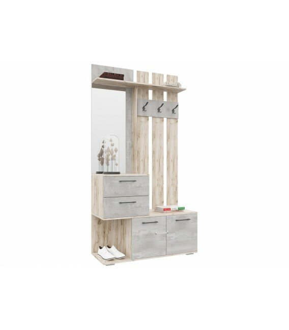 Готовая прихожая Вальс ВШ-1 дуб крафт серый / бетонный камень 9508424