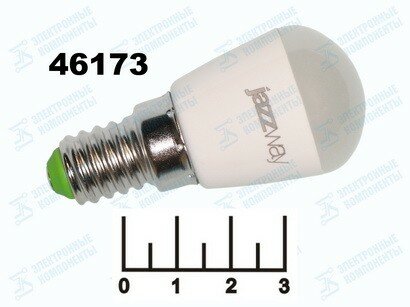 Лампа светодиодная 220V 2W E14 4000K белый для холодильника матовая Jazzway