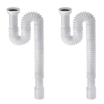 Сифон для раковины 1 1/4х32 мм без выпуска с соединением 32/40 мм (2 шт.)