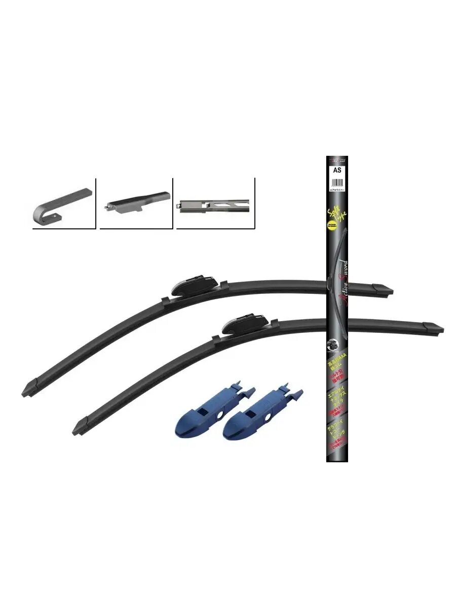 Щетки Maruenu Flex Active Sword с графитом 700мм+550мм, для: Opel Zafira (2005-2014)