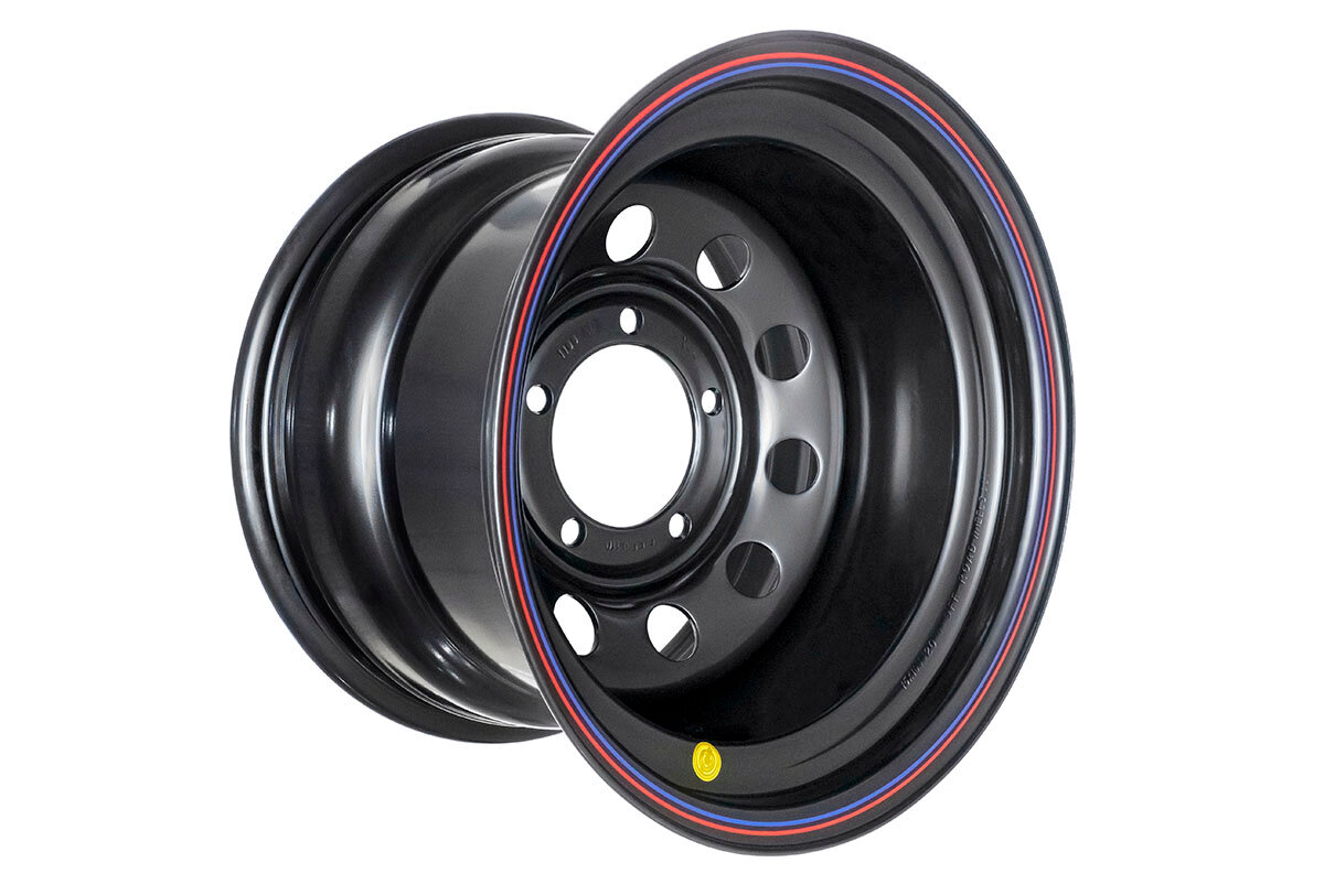 Диск усиленный стальной черный 6x139,7 10xR15 d110 ET-44 круглые отверстия