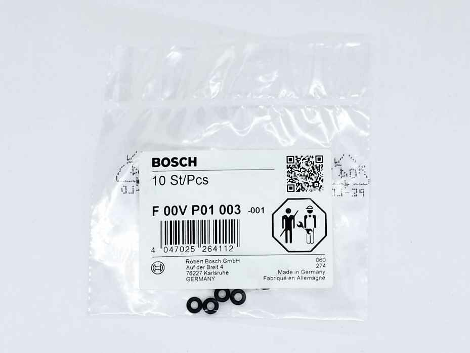 Кольцо уплотнительное обратки форсунки Bosch F00VP01003