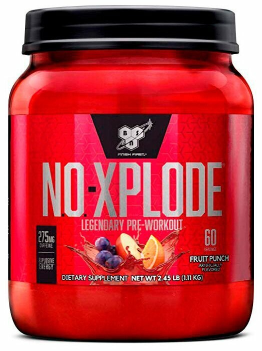 Предтренировочный комплекс BSN N. O.-Xplode фруктовый пунш 1110 г банка