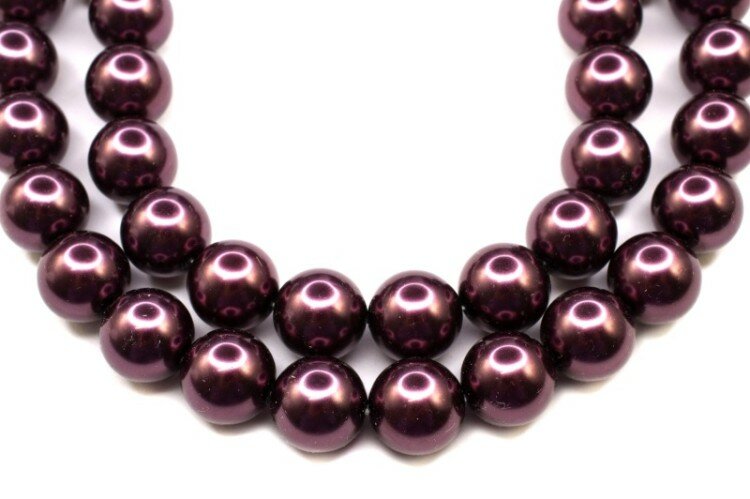 Жемчуг Preciosa Maxima, цвет light burgundy, 12мм, 704-078, 2шт