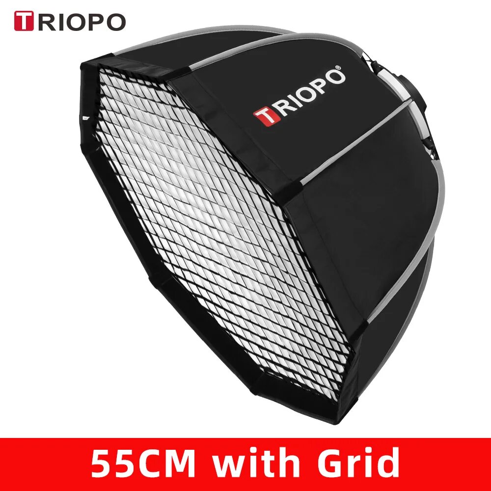 TRIOPO K2-55 65 90 120 Восьмиугольный софтбокс K255 with Grid