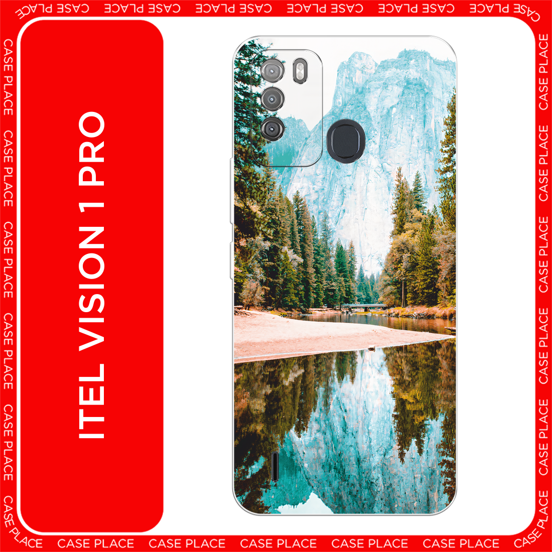 Чехол на Itel Vision 1 Pro / Ител Визион 1 Про с принтом Горы 11