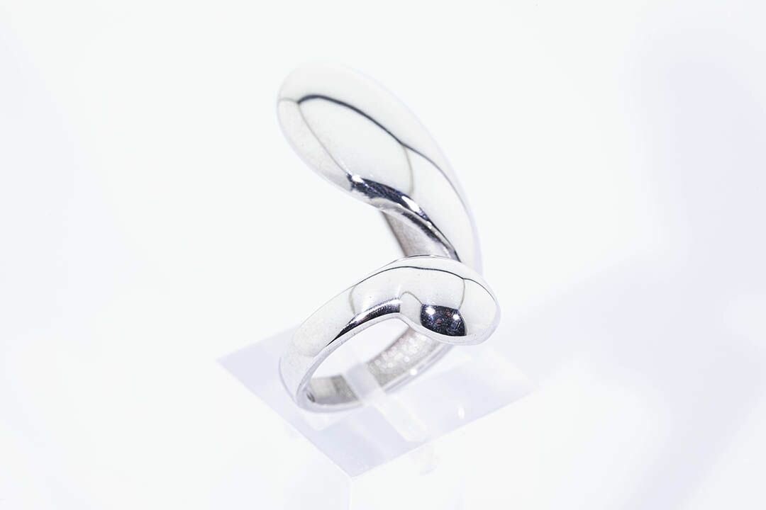 Кольцо тонкое, серебро, 925 проба, родирование