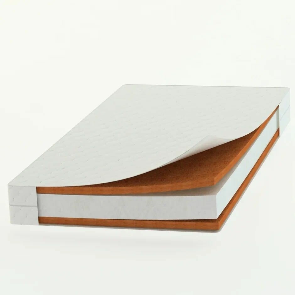 Матрас ортопедический 180х90 см, Чехол трикотаж стеганый на синтепоне.