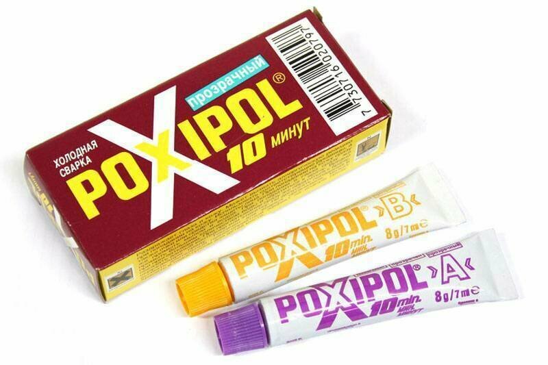 Клей Poxipol 10 мин, прозрачный 14 мл.