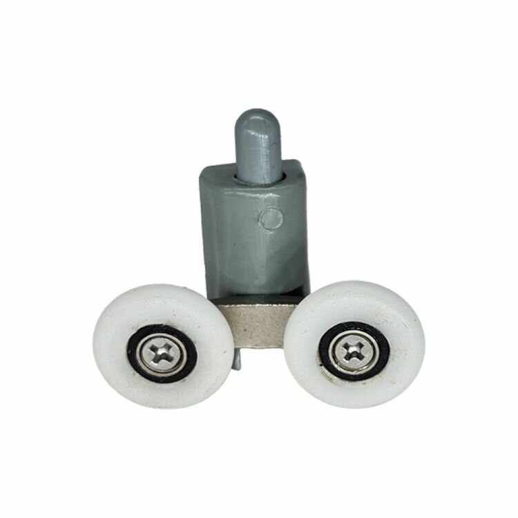 Нижний двойной ролик для душевой кабины-диаметр 23 мм, под отверстие 10 мм 1 шт