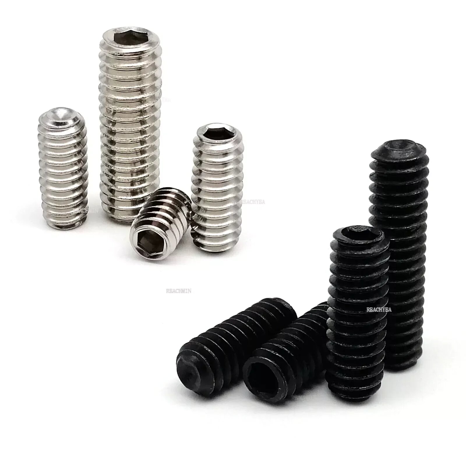 Набор винтов HZYUEGOU UNC 2 #-56 4 #-40 5 # 6 #-32 8 #-32 черные 4-40, grade 12.9 steel, 5/16"