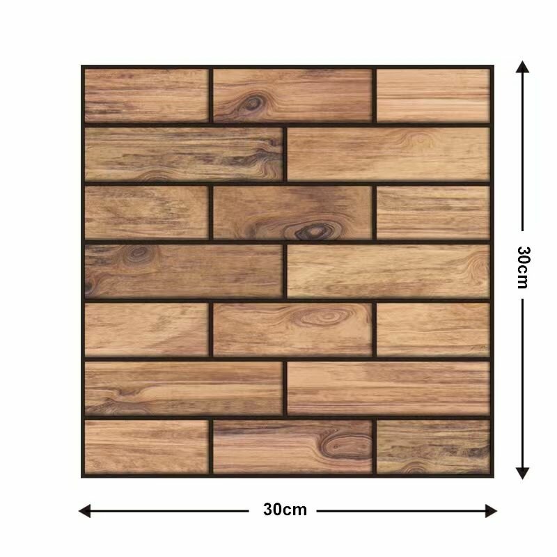 Панели (комплект 10 шт) самоклеющиеся для стен декоративные, 3D, мягкие 30х30 см, толщина 3 мм, Материал ПВХ, водонепроницаемый