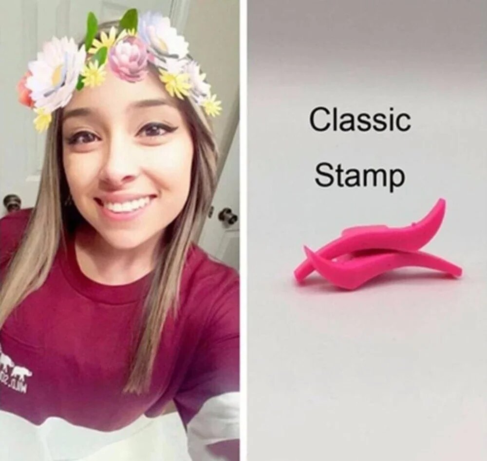 Бьюти-штамп для подводки глаз 2 штуки NO.1