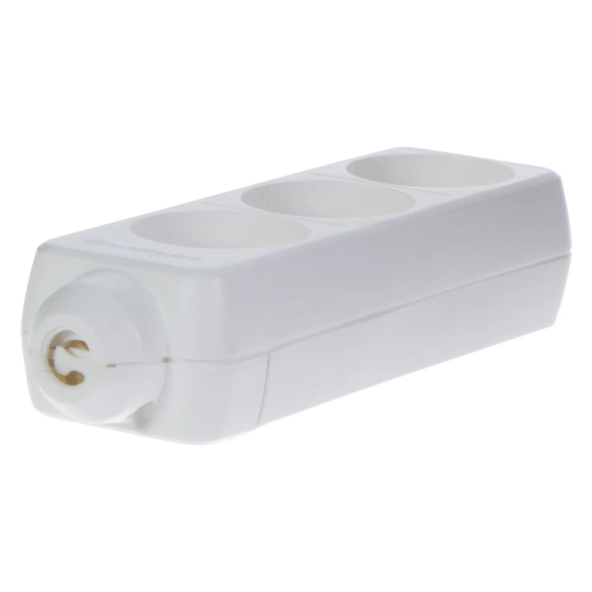 Защита Про Колодка для удлинителя 3 розетки без заземления 2200 Вт белый для дома