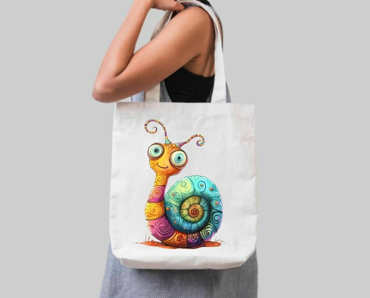 Термотрансфер "Улитка" 24х18, наклейка на одежду