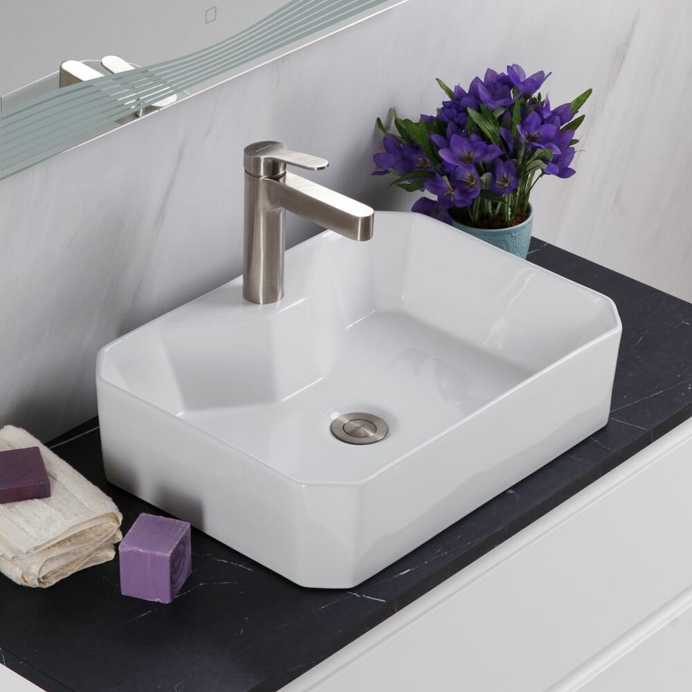 Раковина накладная керамическая BelBagno BB1387