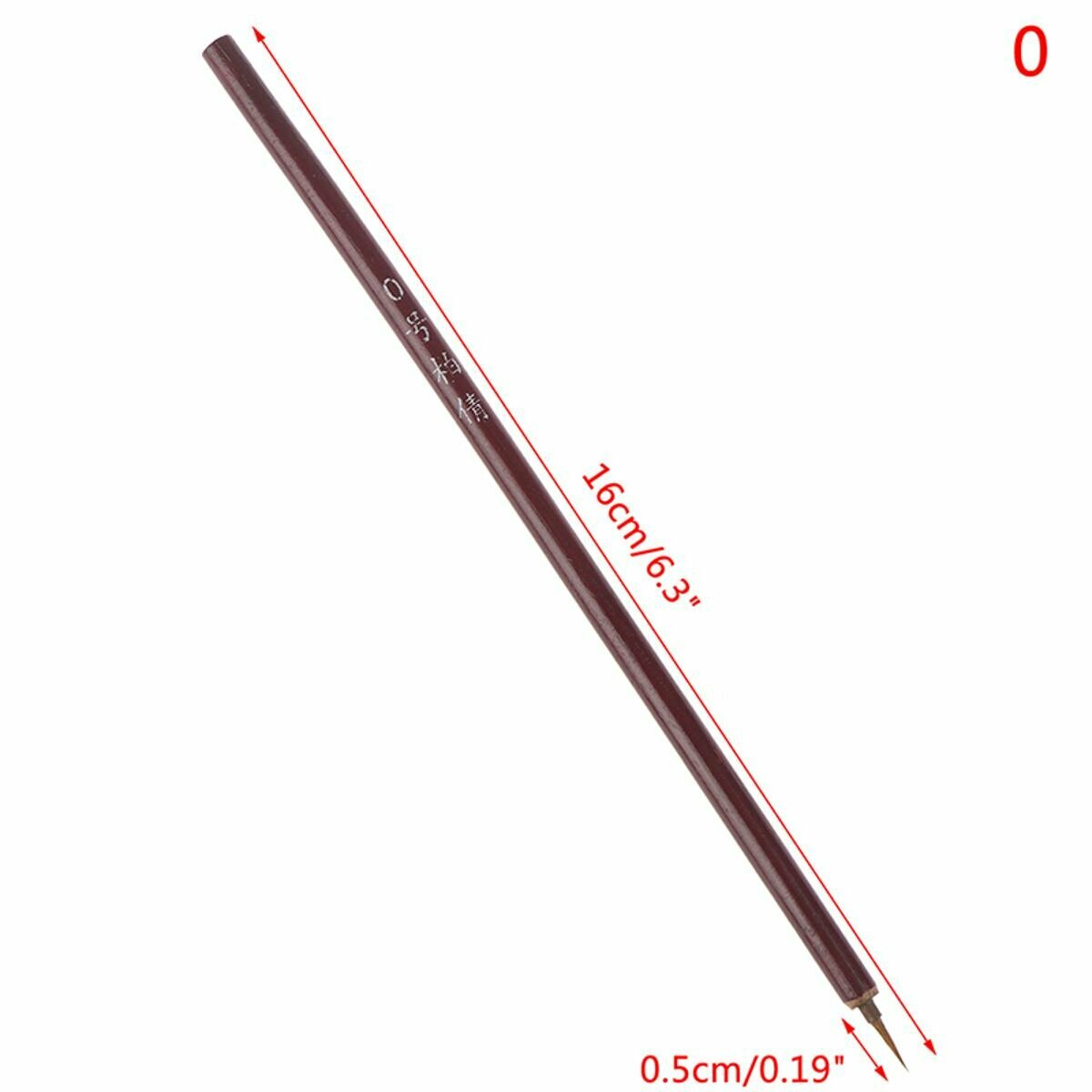 Инструменты для ногтей с бамбуковой ручкой Кисти для рисования на ногтях Кисть для подводки ногтей Ручка Macinure MJ