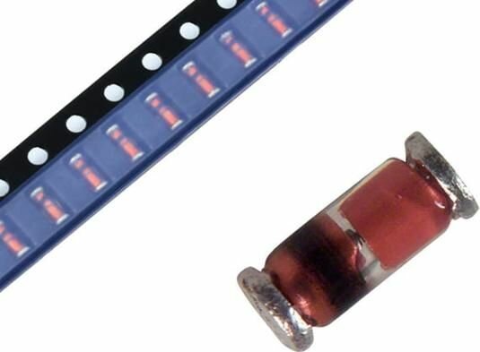 Диод ONSEMI LL4148 импульсный SMD 100В 0,2А 4нс SOD80 Ufmax 1В Ifsm 2А 1 шт