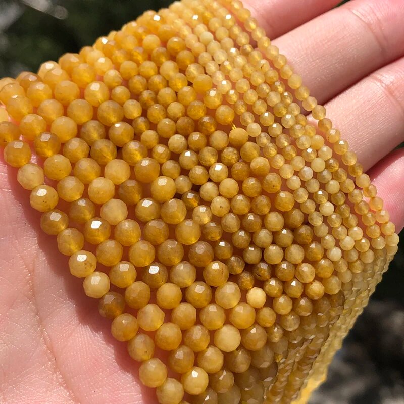 Бусины из цитрина TTUIJI 2-4 мм 4mm 91pcs